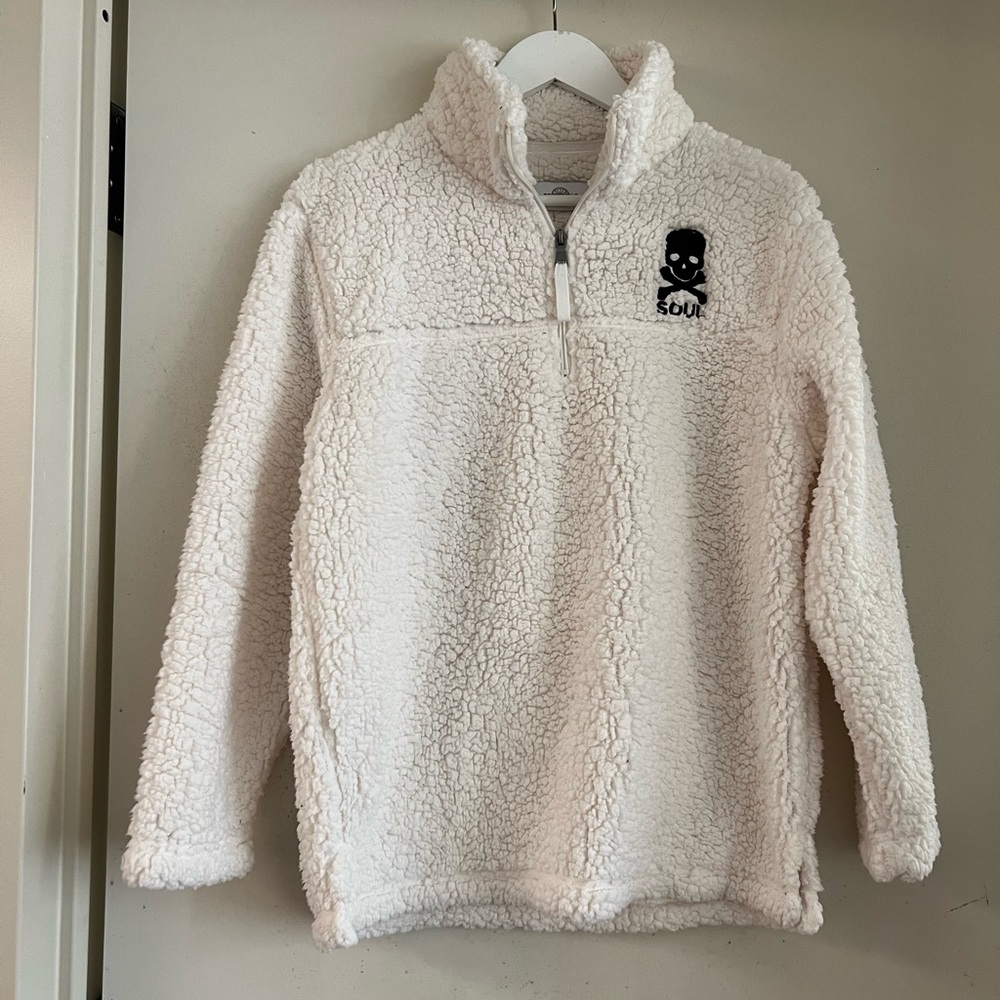 Soul Cycle Skull Fleece Pullover - Gem